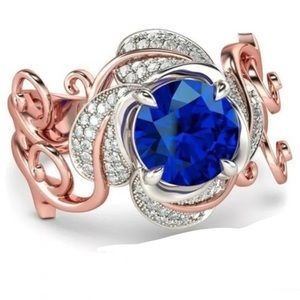 Jewelry | Blue Rose Ring | Poshmark